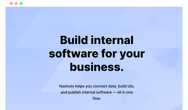 Nadoo | Create apps for your business